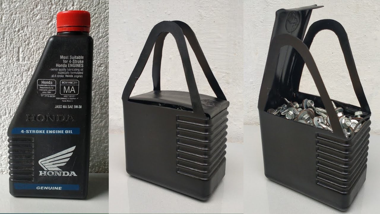 Plastic bottle craft with screw box - Indian Technic - YouTube