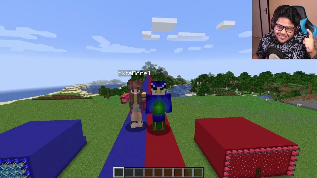 Ayush vs Ekta Underground BASE Survival CHALLENGE At 3 AM in Minecraft ...