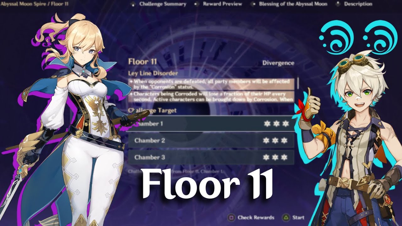 Genshin Impact - Spiral Abyss Floor 11 Corrosion Ft. Jean & Bennet ...