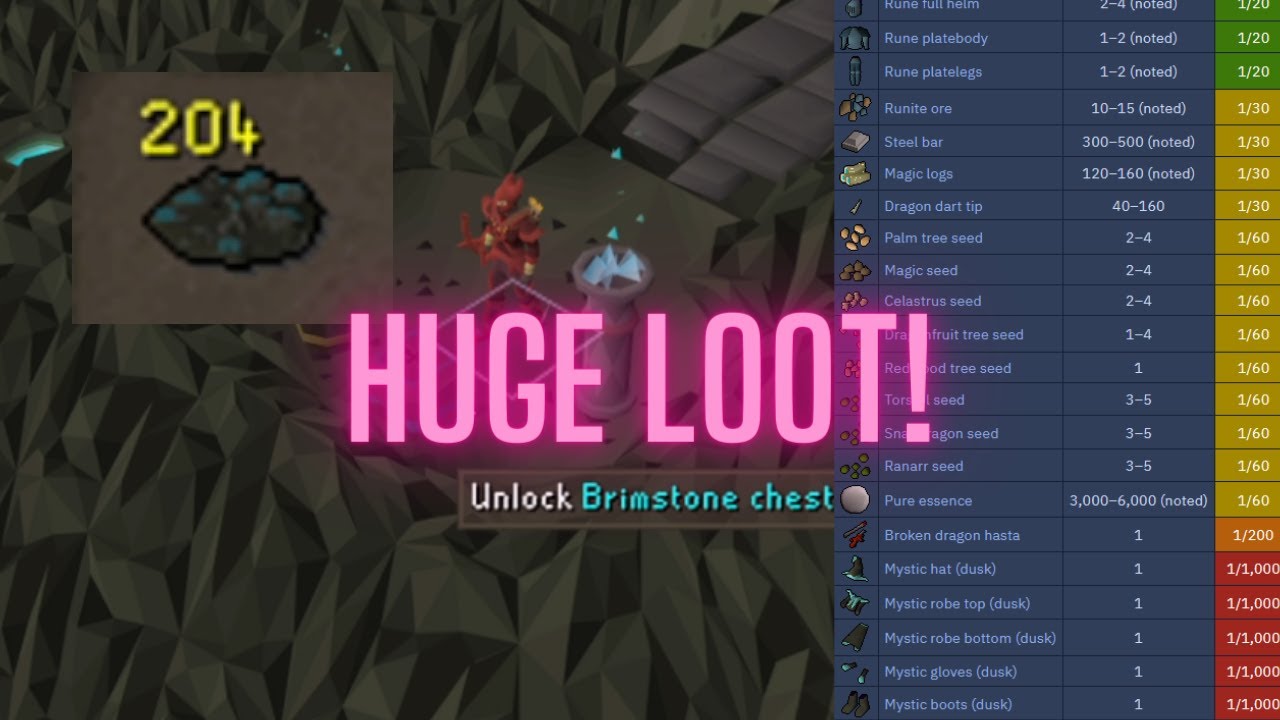 I opened 204 Brimstone Chests and got this! - YouTube