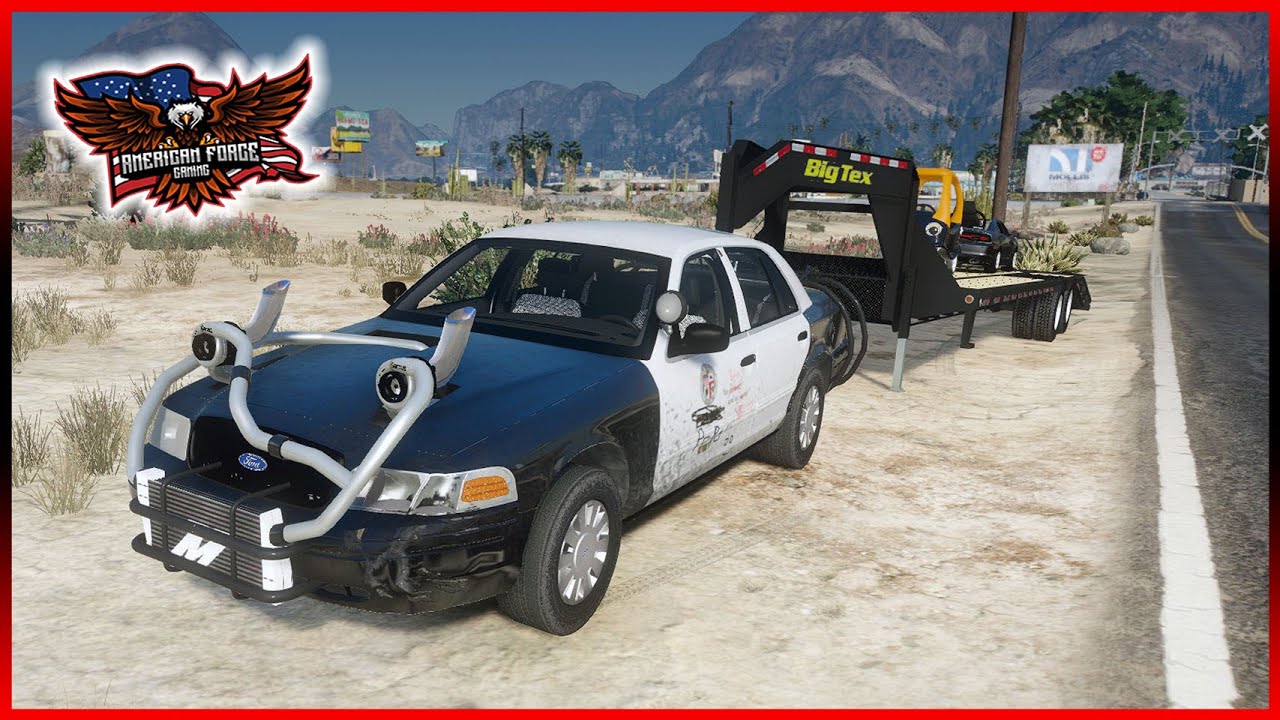 PUTTING GOOSENECK HITCH ON TWIN TURBO COP CAR!! - GTA5 RP - AFG - YouTube