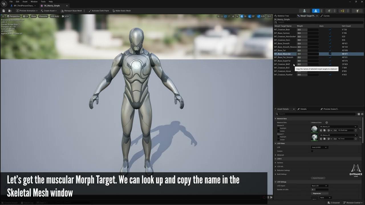 EasyMorph - Installation / Morph Target Setup #unrealengine #tutorial - YouTube