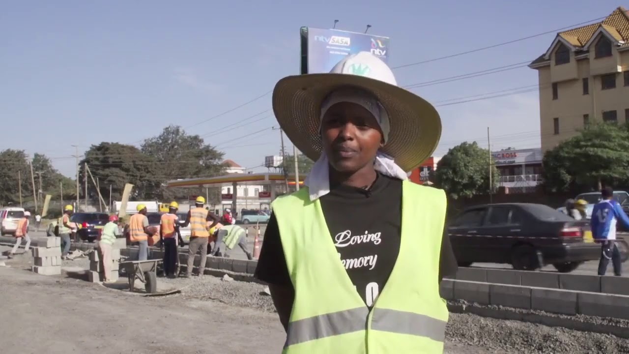 Wambui Kinoti Civil Engineer working on the Phase 1 of the Ngong Road ...