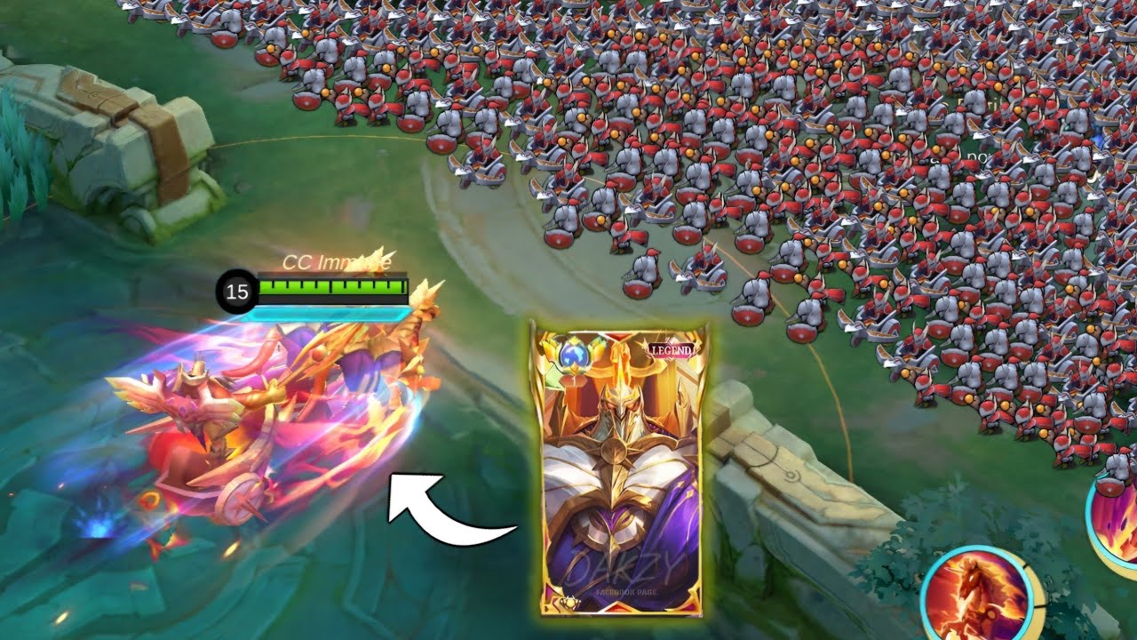 Legend Skin Johnson vs 1000 minions (golden horse build) - YouTube