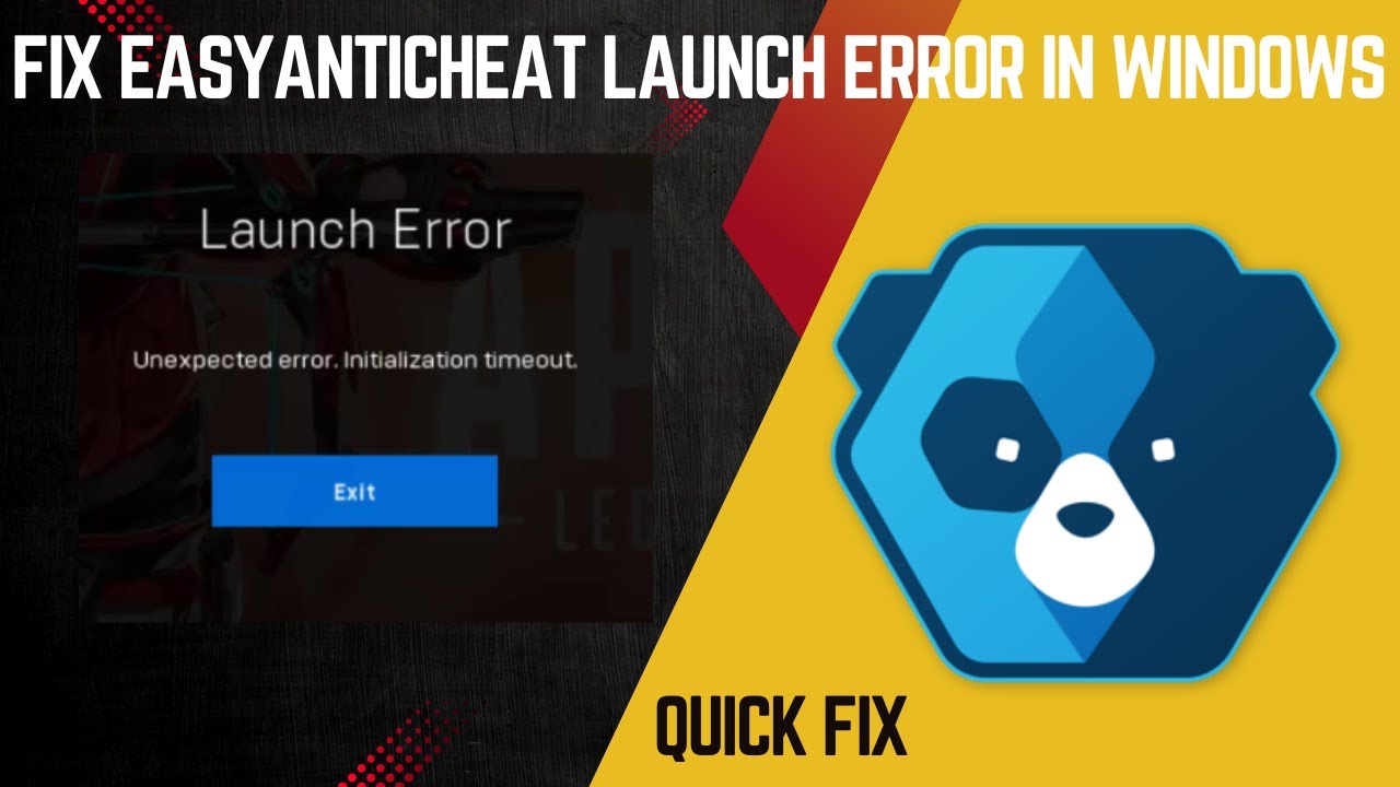 How to Fix Easyanticheat Launch error in windows - YouTube