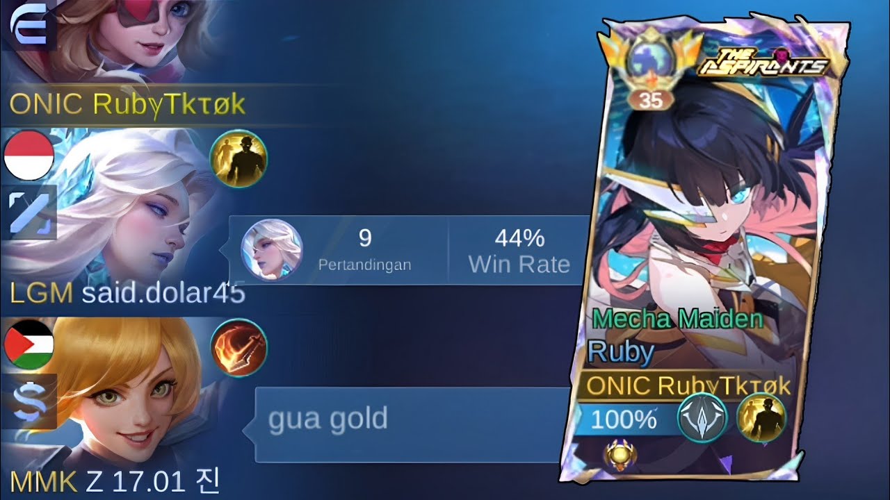 Global Ruby Solo Rank Di Immortal Kena Troll Fanny Gold Lane - YouTube