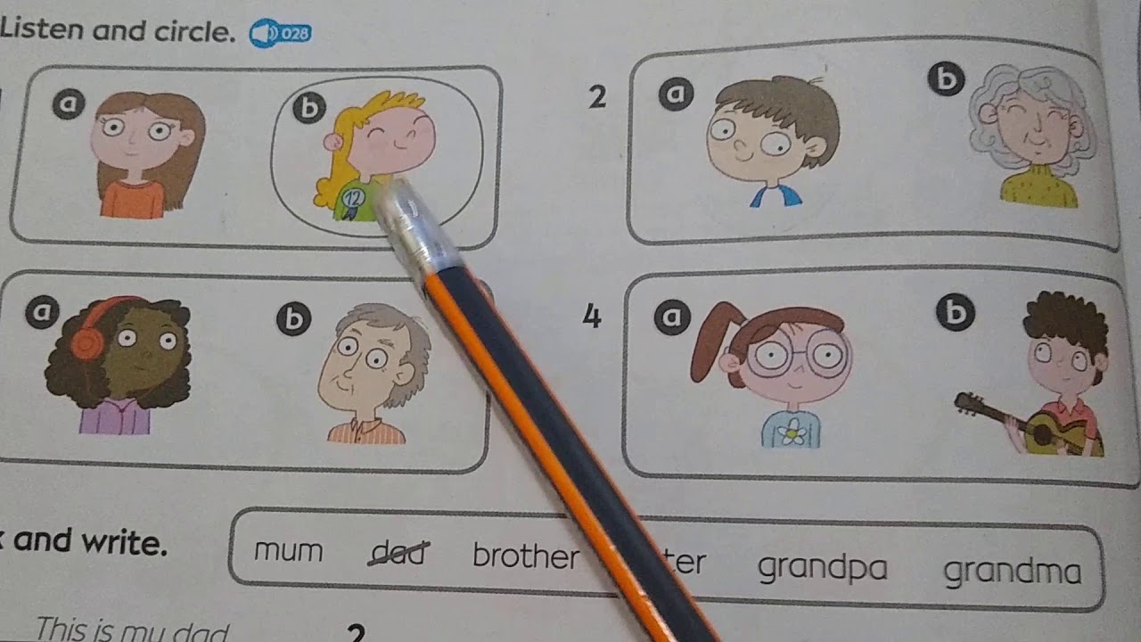 ACTIVITY BOOK - PAGE 14 - Activity n°1 "Listen and circle" - YouTube