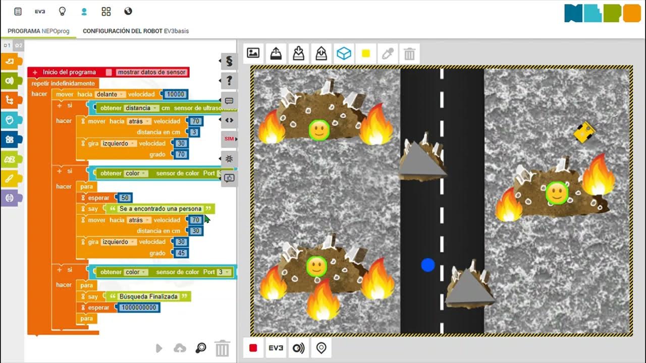 Robot Buscador de Personas | Open Roberta EV3 - YouTube