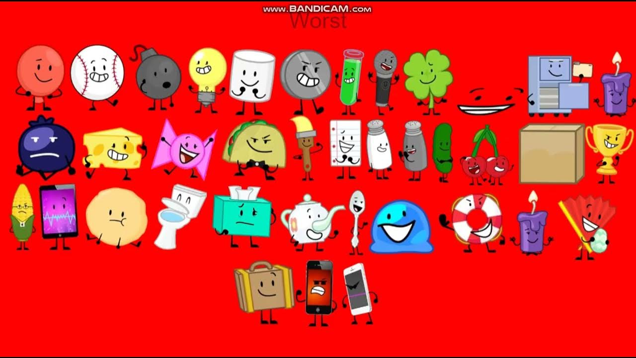 My Best And Worst Inanimate Insanity Characters List Youtube