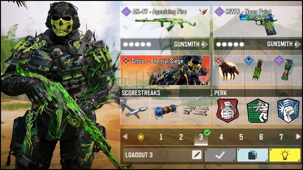 AK-47 Agonizing Fire and Mythic Ghost Eternal Siege Gameplay Call of ...