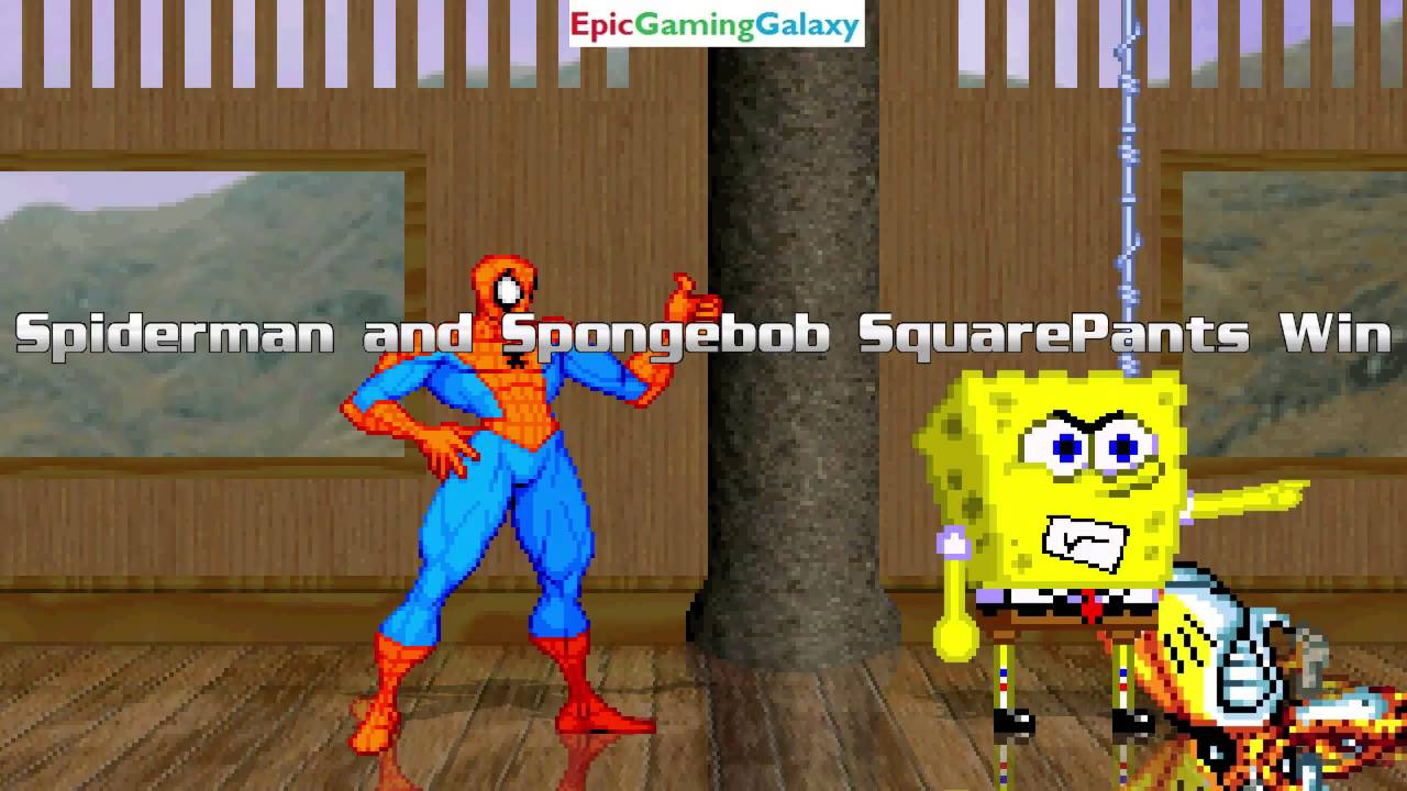 Sasquatch & Chester Cheetah VS SpongeBob SquarePants & Spider-Man In A ...