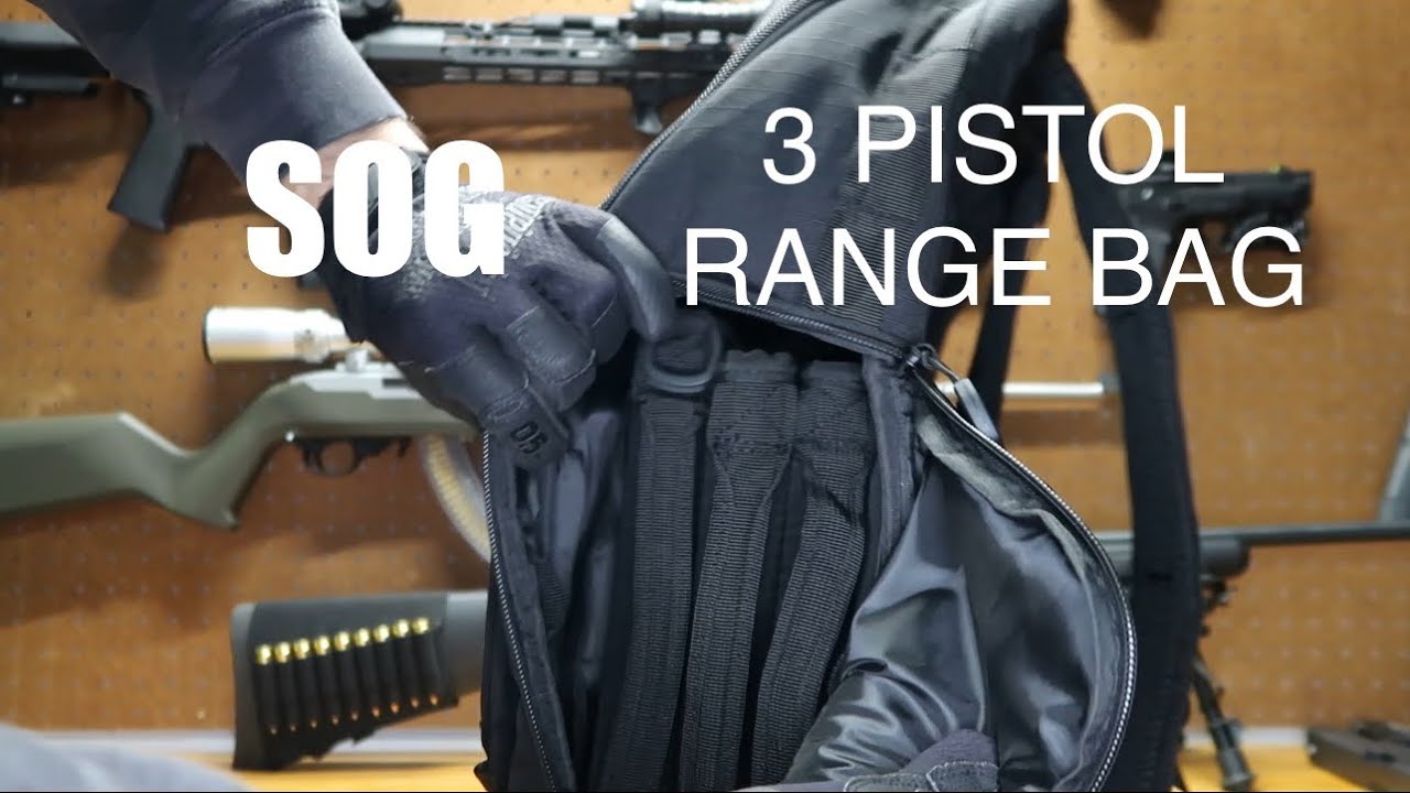 SOG 3 Pistol Range Bag - YouTube