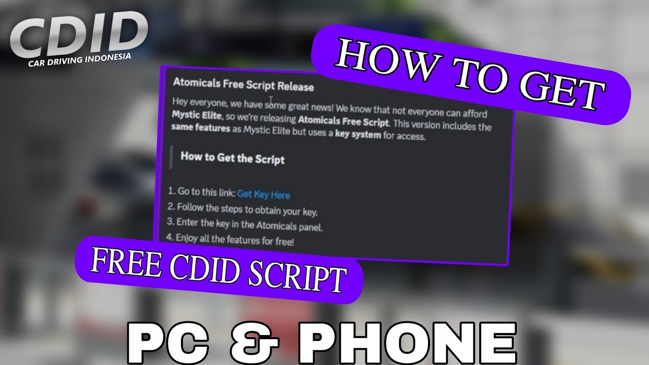 Cara Mencoba Script Gratis Atomic Hub!! | BEST FREE CDID SCRIPT 2025 🔥 | FAST AND EASY ...