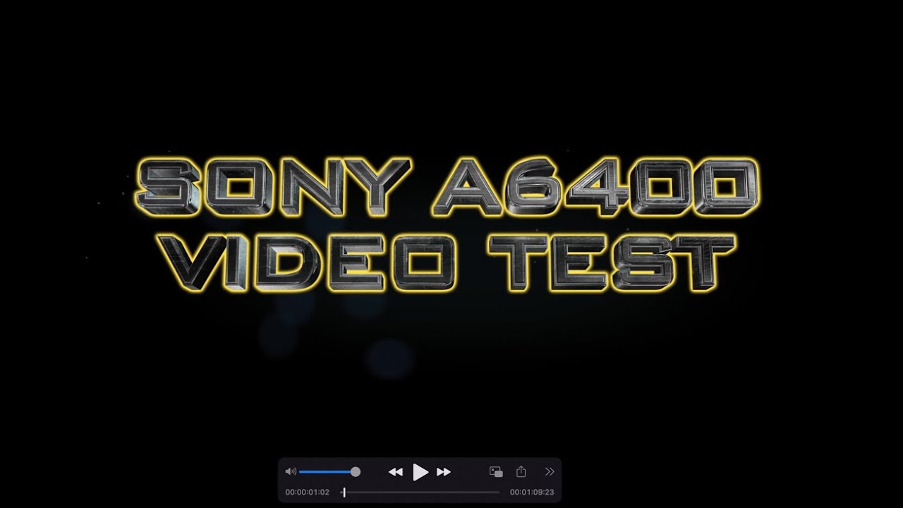 Sony A6400 camera video quality test - YouTube
