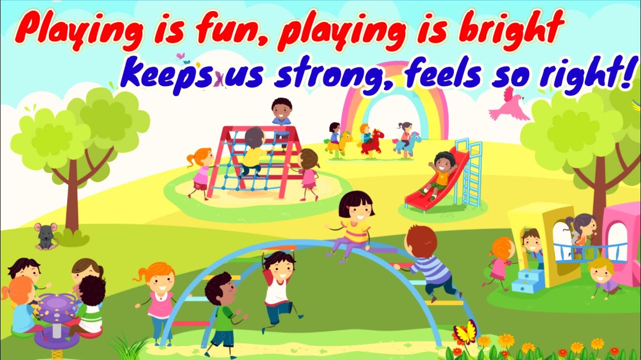 Playing is fun, playing is bright !! Playground Vocabulary for Kids ...