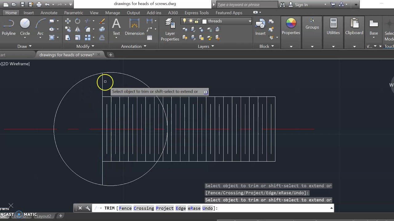 Drawing A Round Head Screw In AutoCAD YouTube drawing-a-round-head-screw-in-autocad-youtube