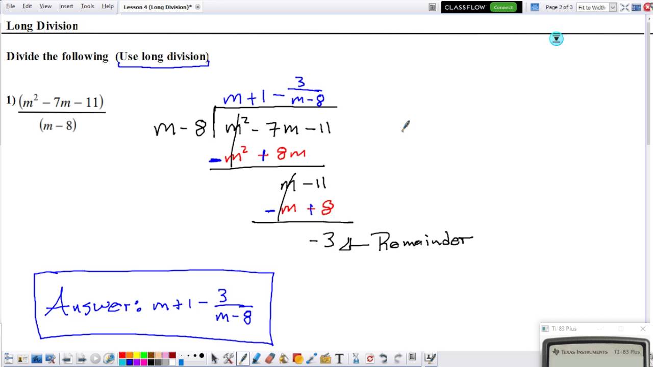 Dividing Polynomials Long Division Algebra 2 YouTube dividing-polynomials-long-division-algebra-2-youtube