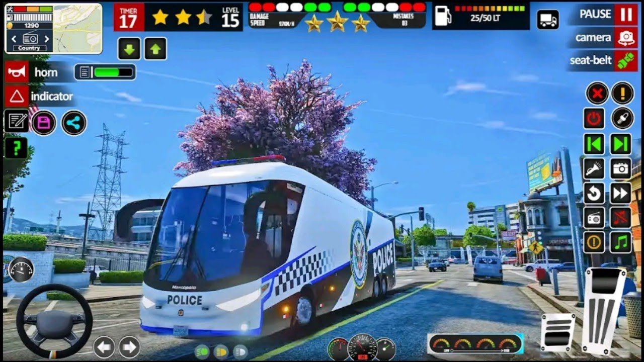 US Police Bus Driving Simulator - City Police Chase Games 3D - Android ...