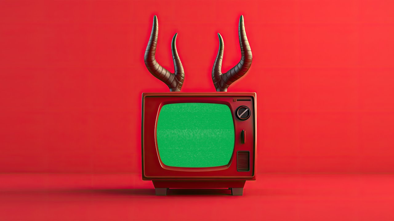 I STOLE the Red RETRO TV GREEN SCREEN! - YouTube