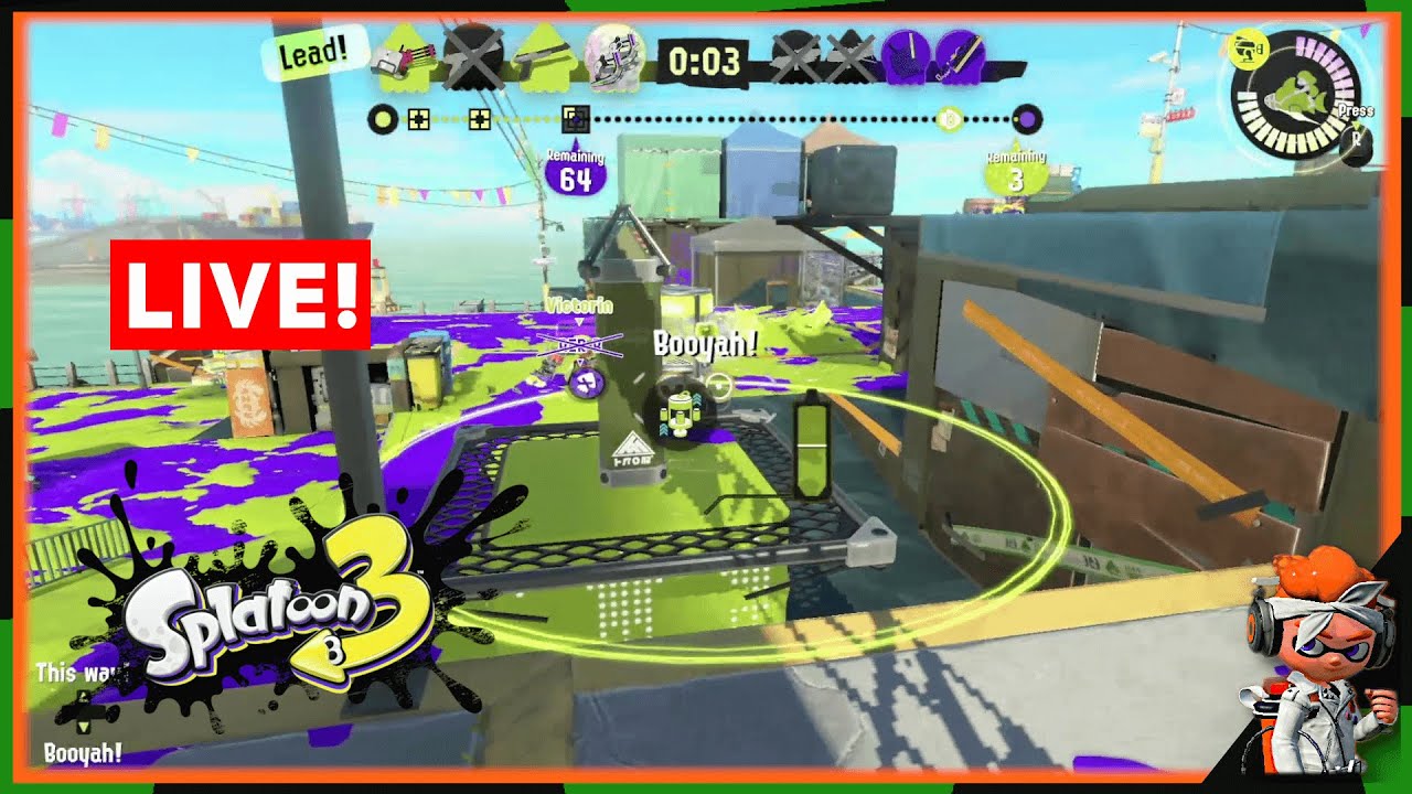 SPLATOON 3 ANARCHY BATTLES LIVE!!! - YouTube