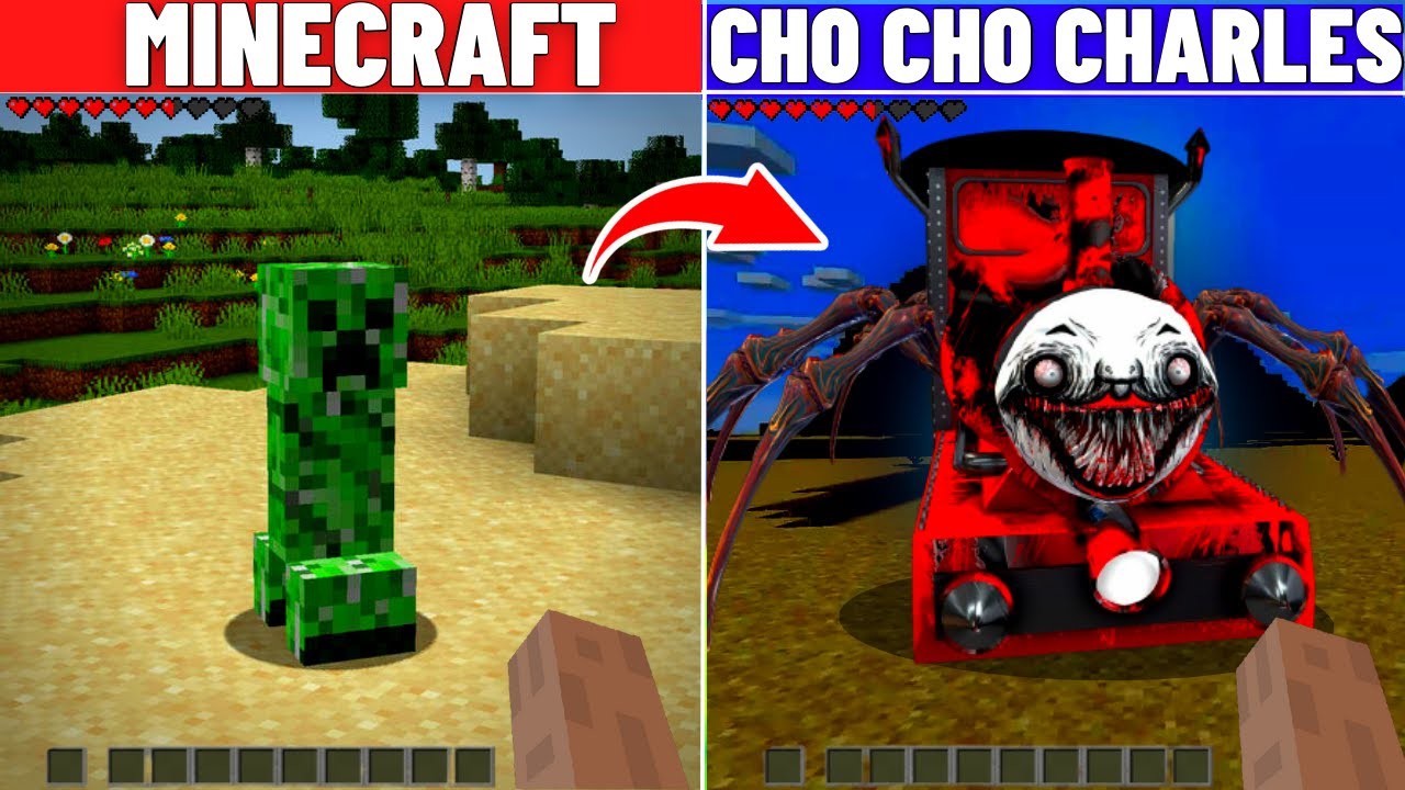 I MADE MINECRAFT INTO CHOO CHOO CHARLES 😨😱 WITH *A MOD* | Minecraft Horror Mod - YouTube
