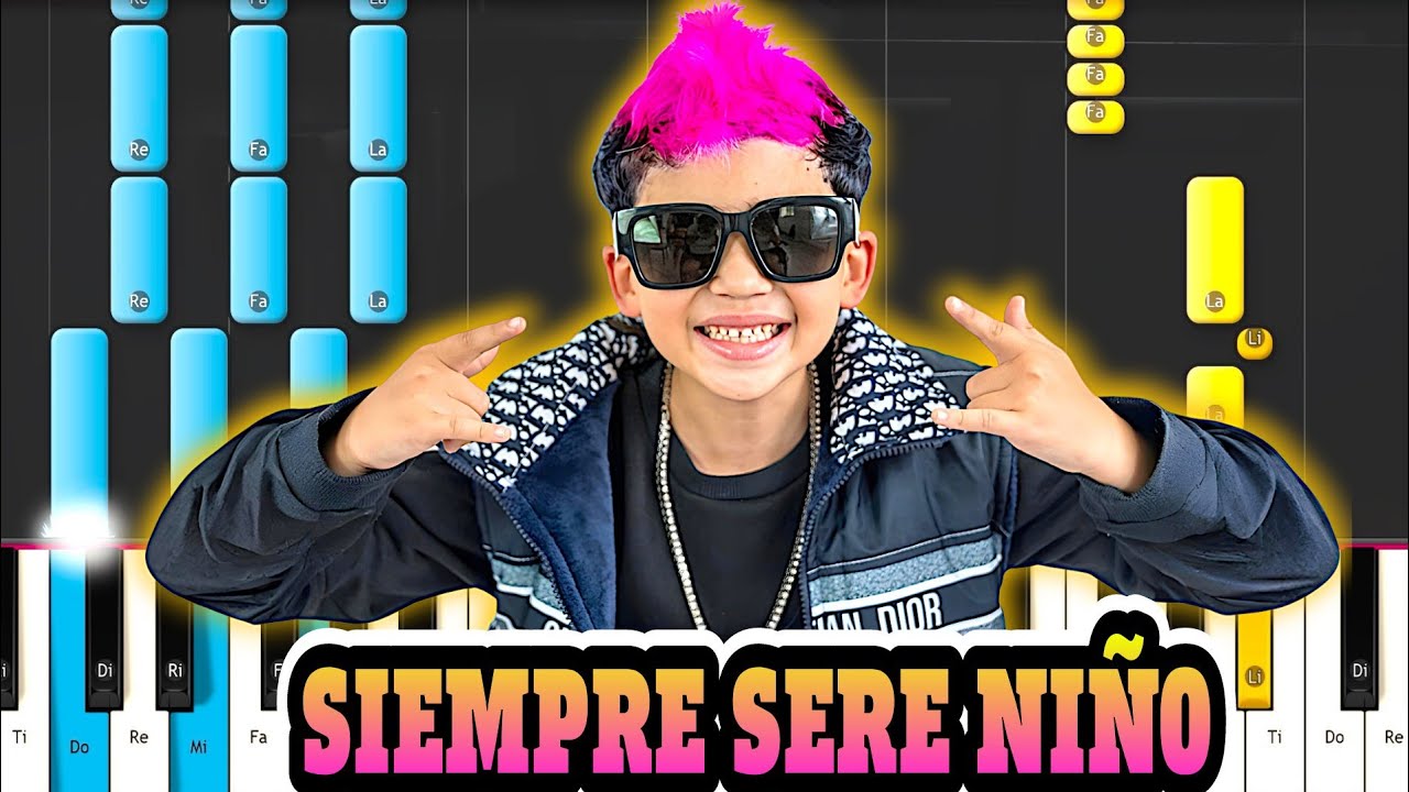 Junic El Famoso - Siempre Seré Niño - PIANO TUTORIAL - YouTube