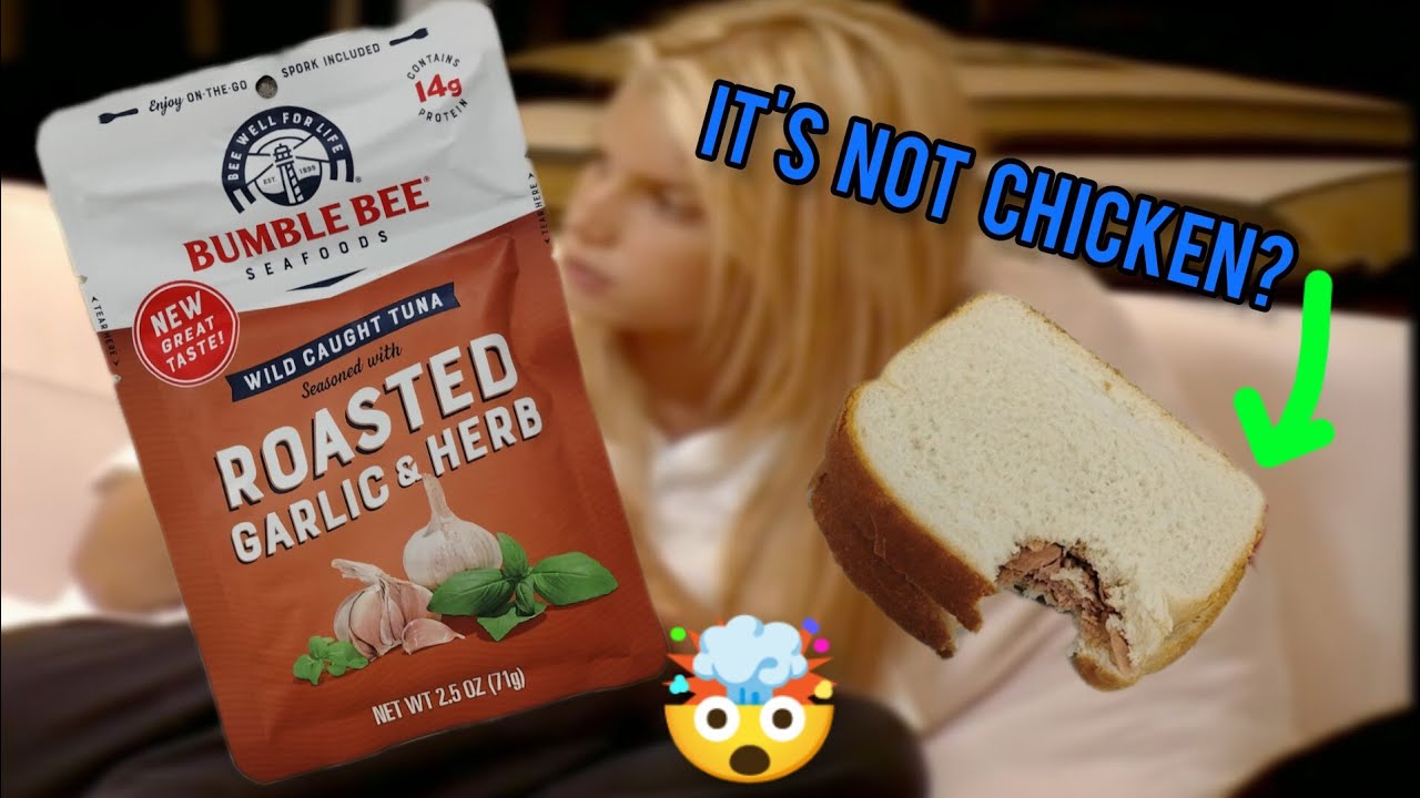 Opening Bumble Bee Roasted Garlic and Herb Tuna! - YouTube
