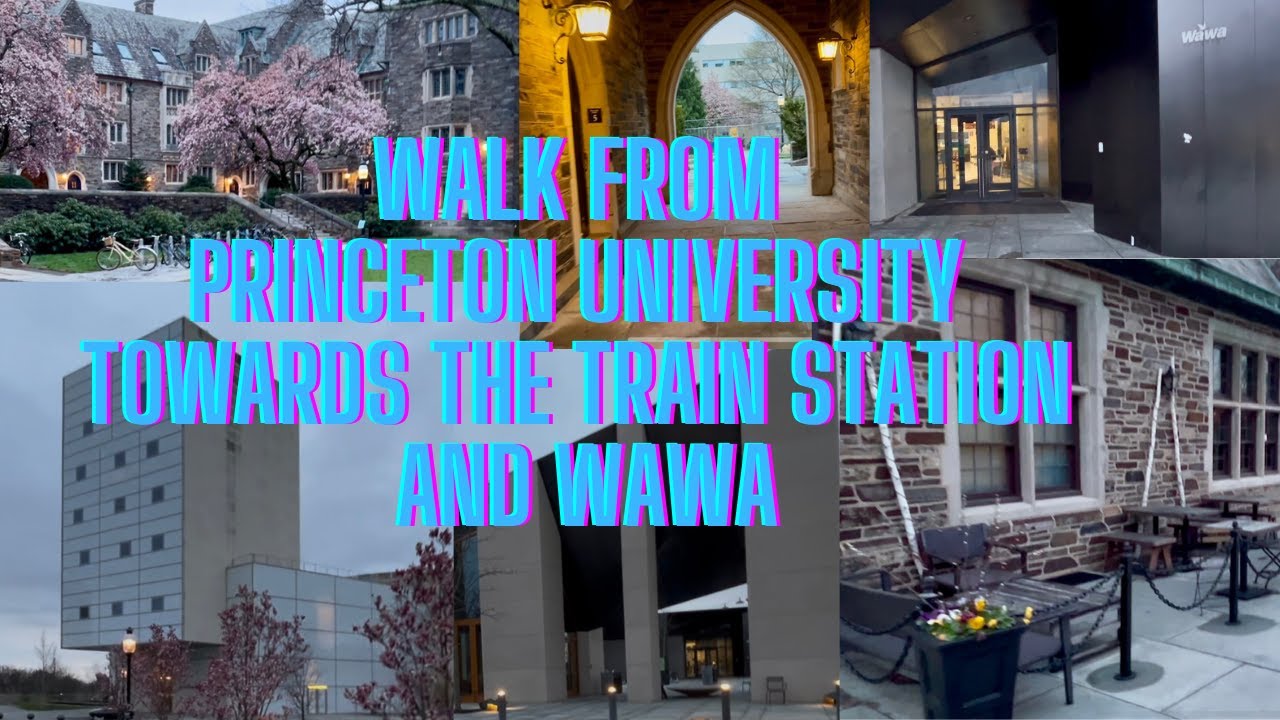 Walk from Princeton University towards the train station and Wawa - YouTube