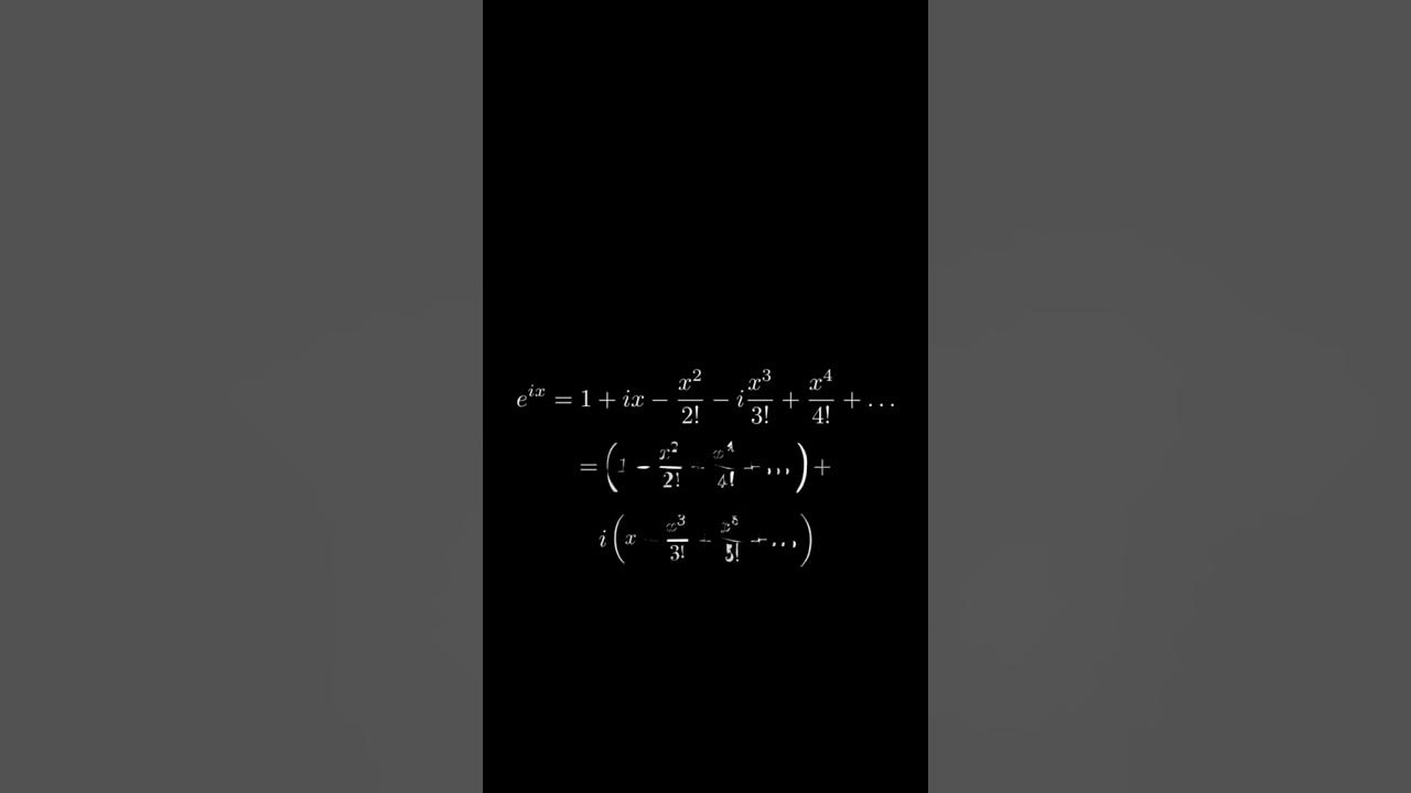 Demostración Fórmula de Euler #shorts - YouTube