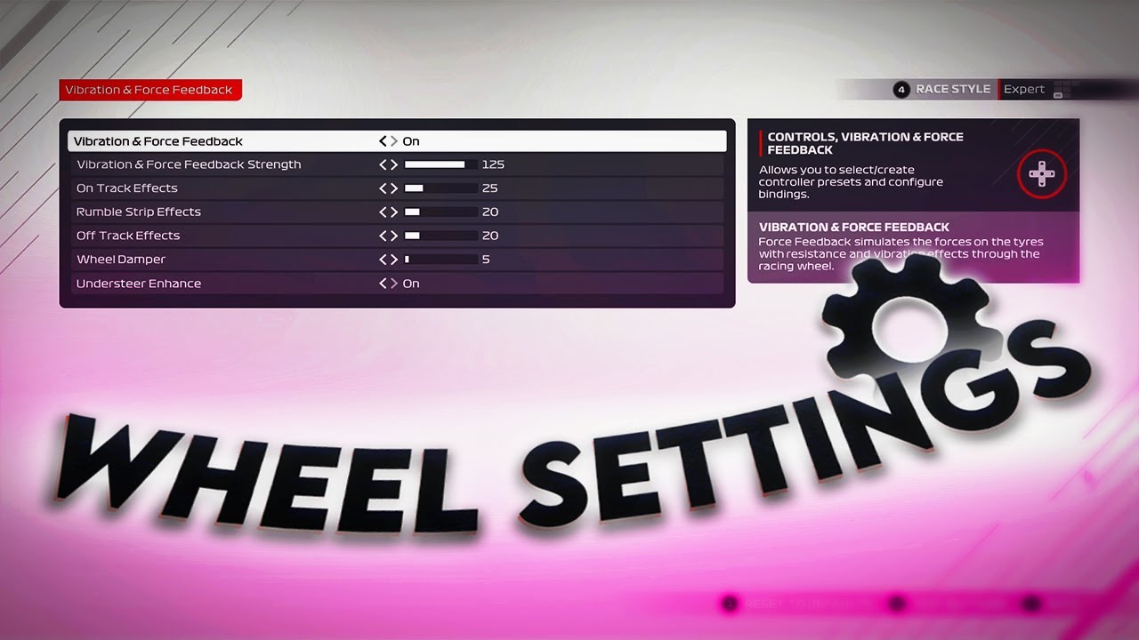 My F1 2021 Game Settings & Wheel Settings - YouTube