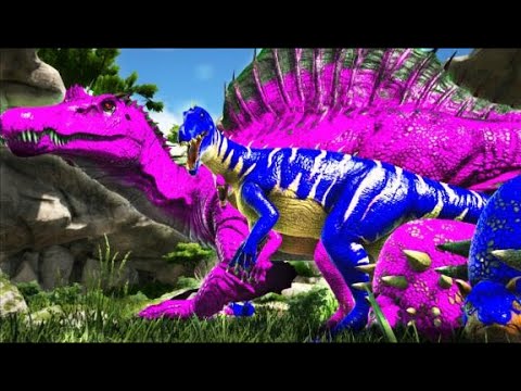 O MUNDO COLORIDO- ESPINO- dinossauro ark survival evolved - YouTube