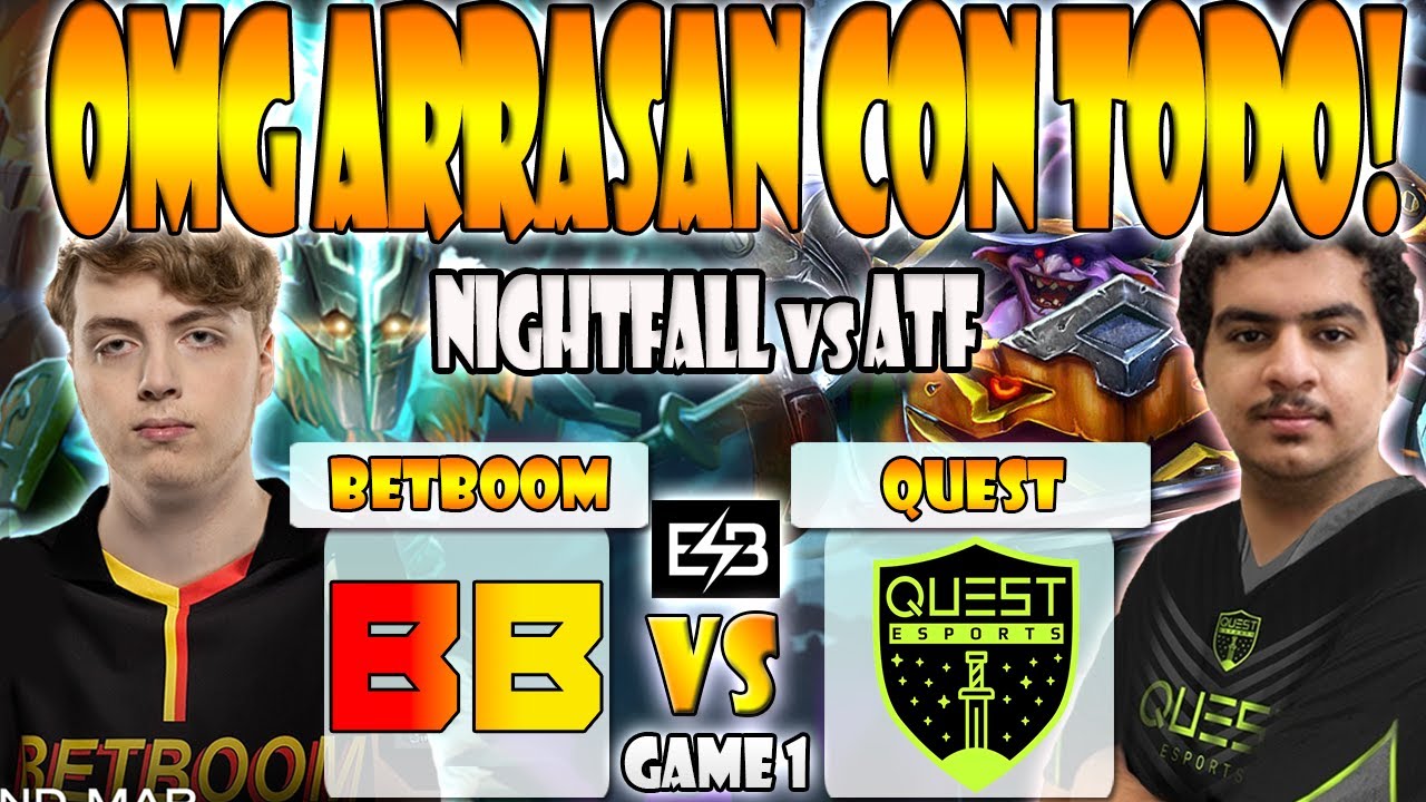 Betboom Vs Quest Bo2 Game 1 Nightfall Pure Gpk Vs Atf Bali Major 2023 Esb Dota 2 Youtube
