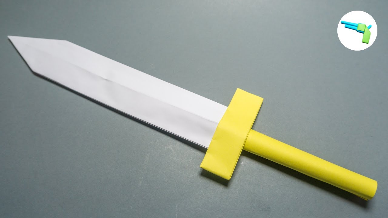 Papier Schwert basteln | Papier Ritter Schwert für Kinder | Papier ...