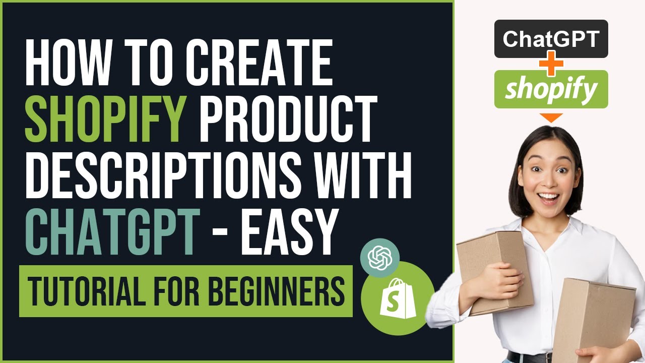 How To Create Shopify Product Descriptions With Chat GPT (FULL GUIDE) - YouTube