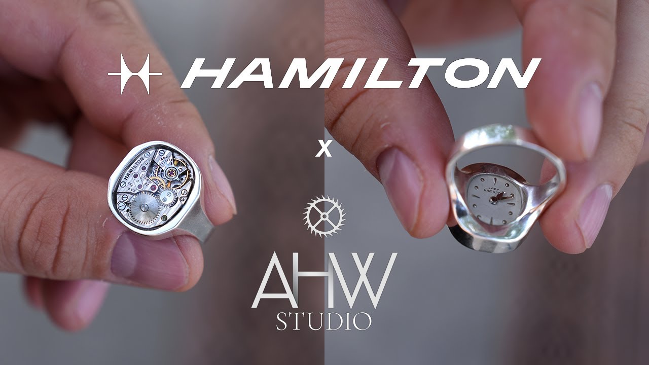 My upcycled vintage Hamilton ring - AHW - YouTube