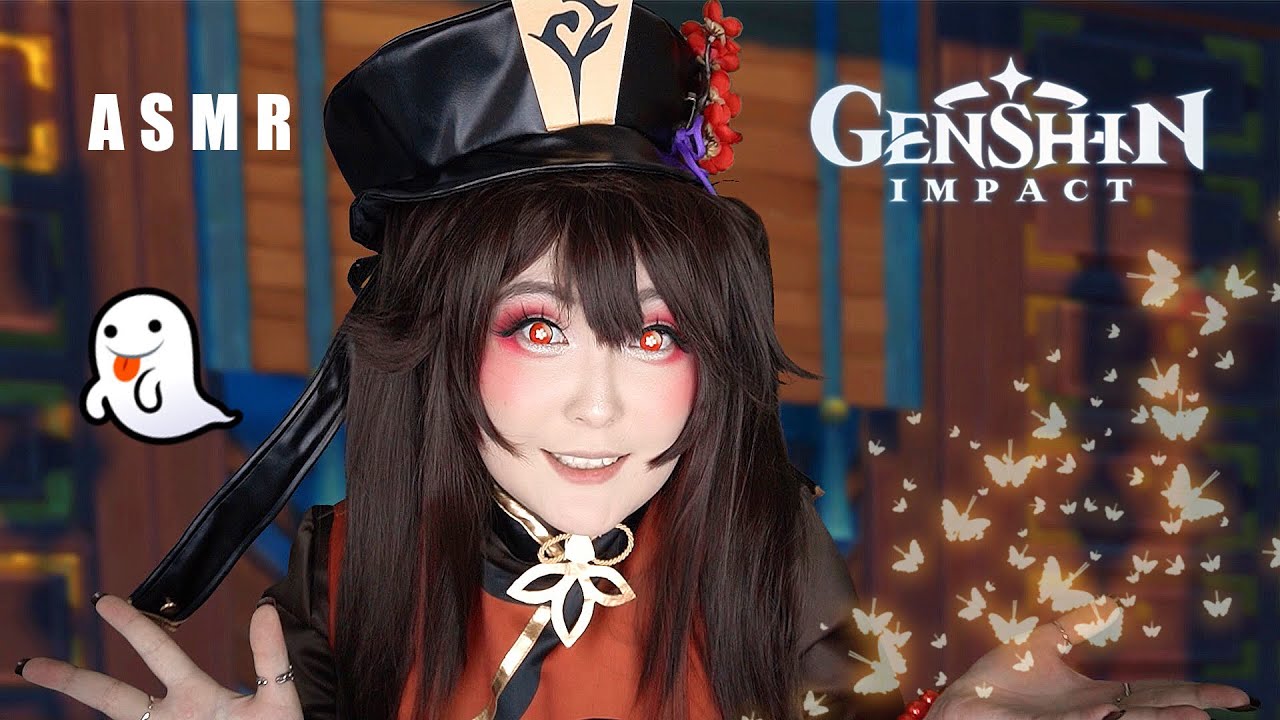 АСМР Макияж в Ритуальном Бюро 🌚 ASMR Hu Tao 👻 - YouTube