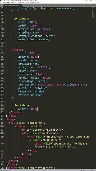 Submit Button Animation In HTML CSS JS #shorts #asmr #html #css #javascript #coding #web - YouTube