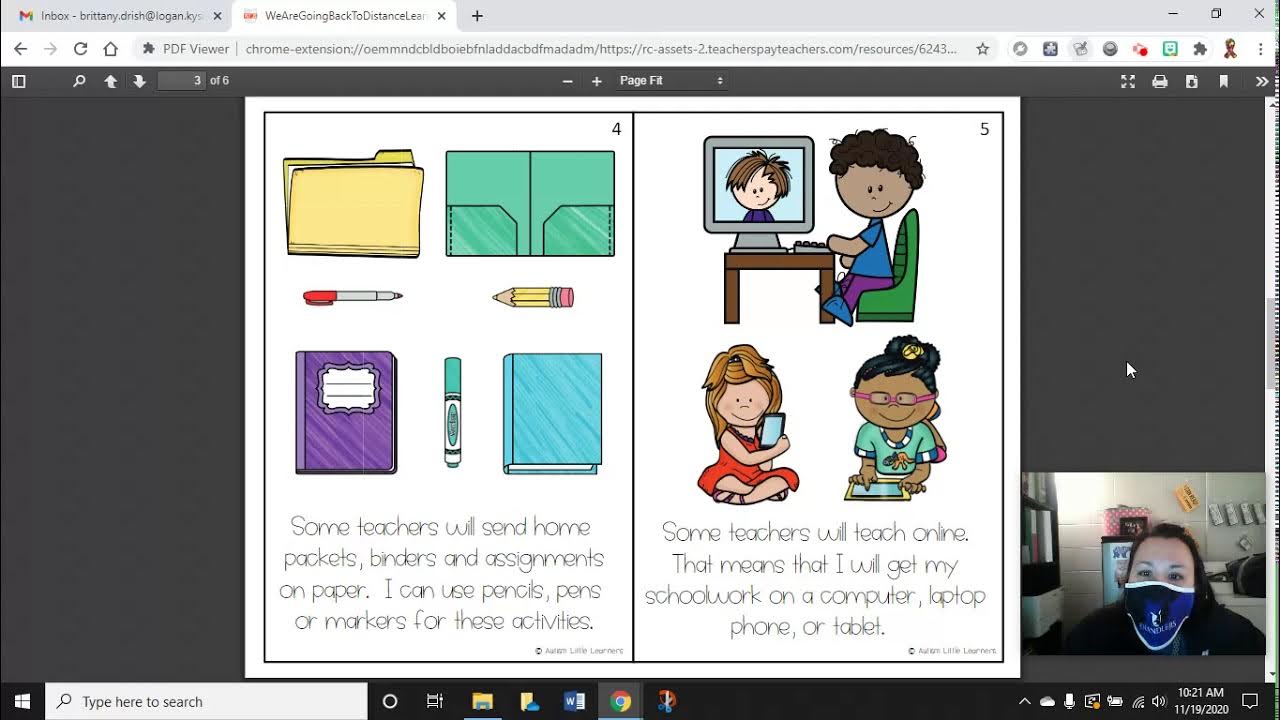 Going Back to Distance Learning Social Story - YouTube