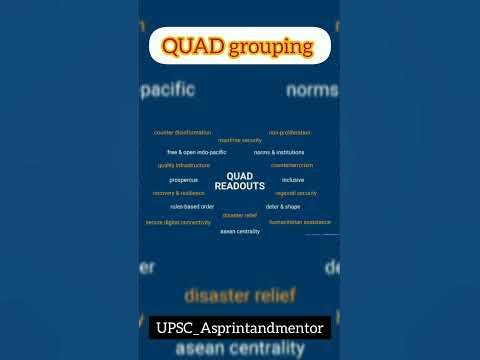 QUAD Grouping and India's relationship #upsc #lbsnaa #ias #ips #ifs #motivation - YouTube