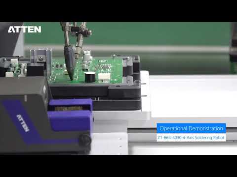 ATTEN | ZT-664-4030 | 4-axis Soldering Robot | Desktop Soldering Robot | XYZR Four-Axis