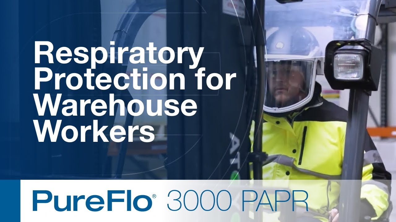 PureFlo 3000 PAPR | Respiratory Protection for Warehouse Workers - YouTube