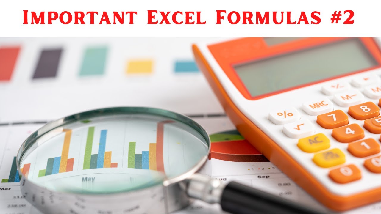Basic Important Excel Formulas #2 in தமிழ் & English - YouTube