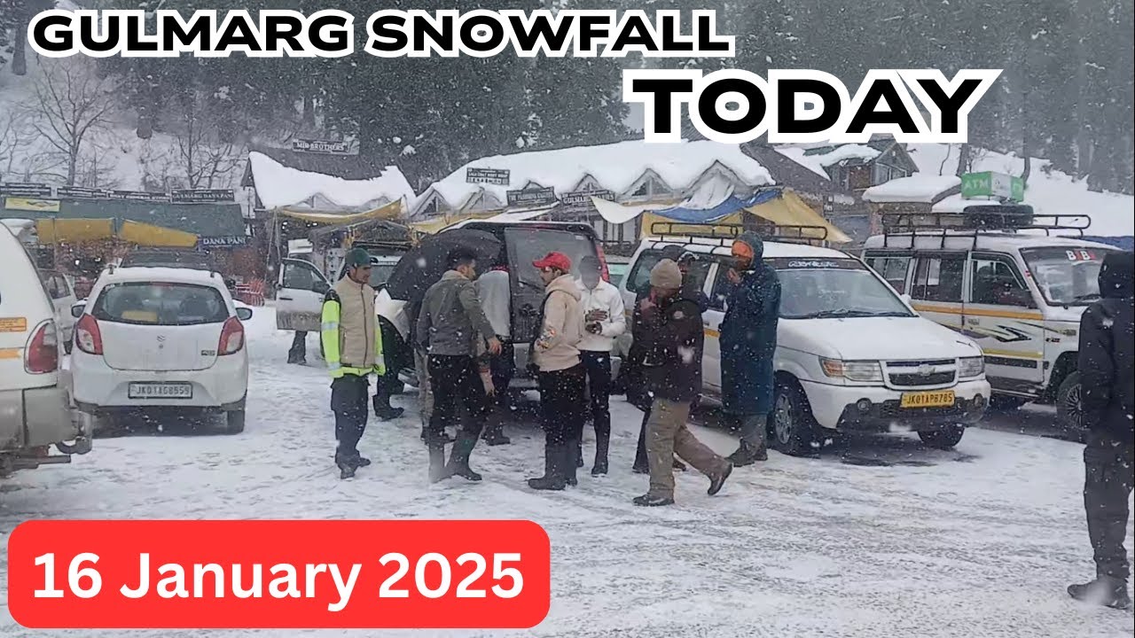 Gulmarg Snowfall on 16 January 2025 ️🌨️🏂 Winter Wonderland - YouTube