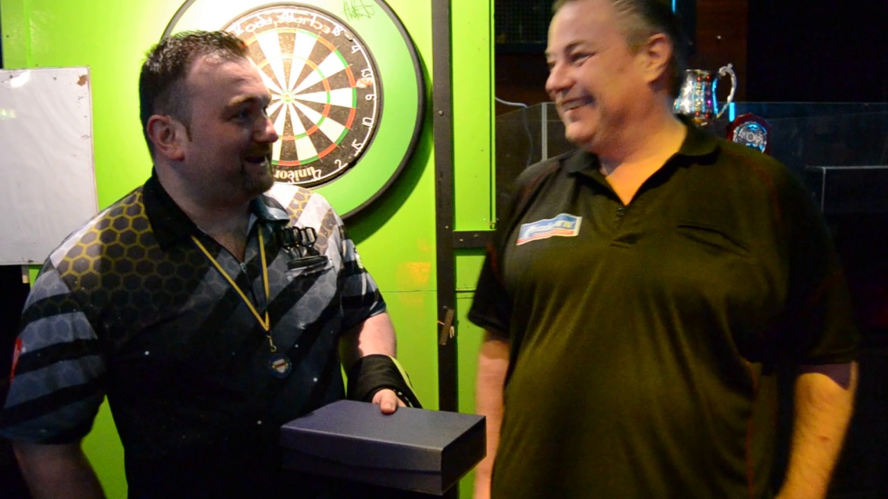 Ireland Squad Darts thrower Billy Fogarty with 3 times world champion ...