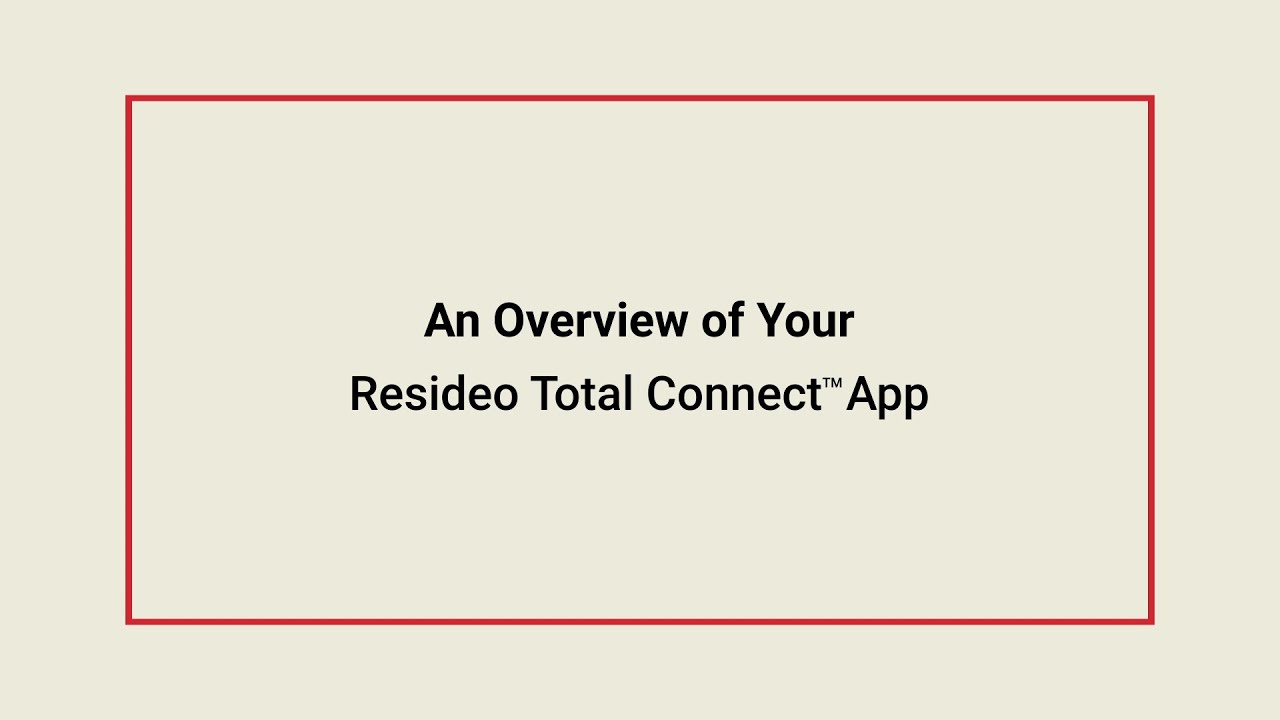 Total Connect - App Overview - YouTube