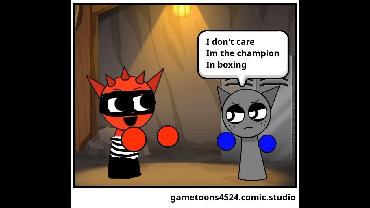Gray Boxing with raddy to save wenda Gametoons Sprunki - YouTube