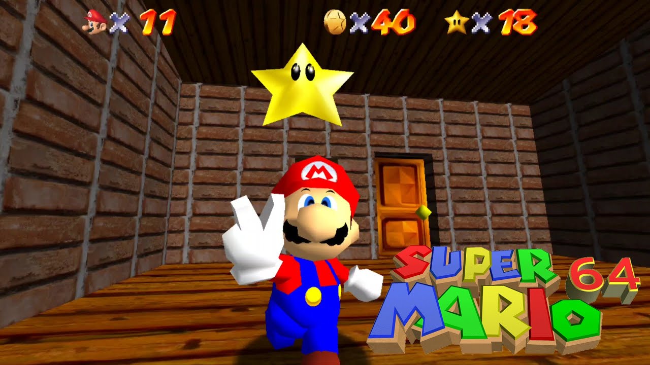 Super Mario 64 Low Gravity Mod HD Textures Full Screen 16:9 (Gameplay ...