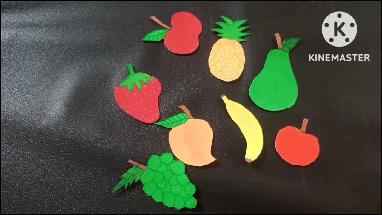 Make fruit puppet using ice cream stick - YouTube