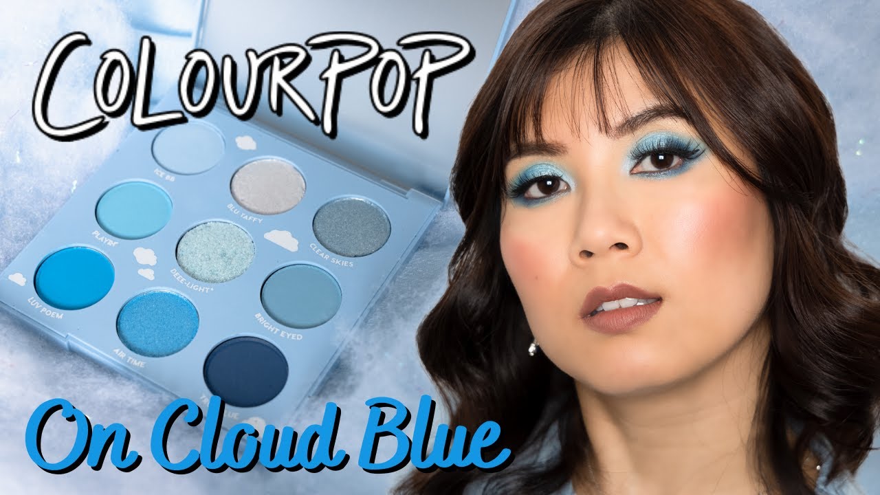 Colourpop On Cloud Blue Review Swatches And Makeup Look Tutorial Youtube