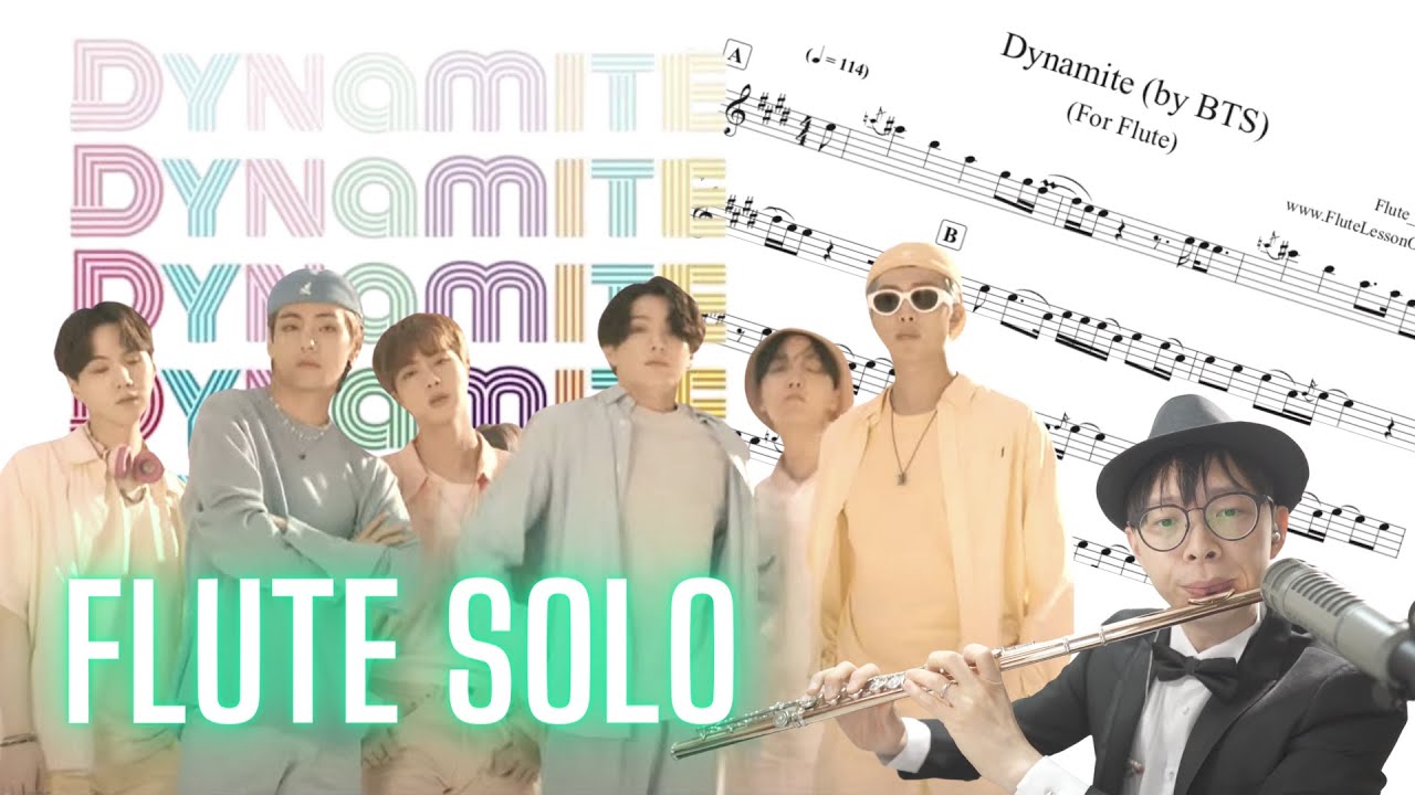 BTS - Dynamite Flute Cover (with ad-lib solo) ♫sheet music/無料の"Dynamite ...
